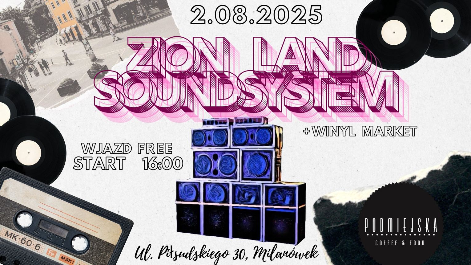 Reggae pod chmurką - ZION LAND SOUNDSYSTEM + WINYL MARKET